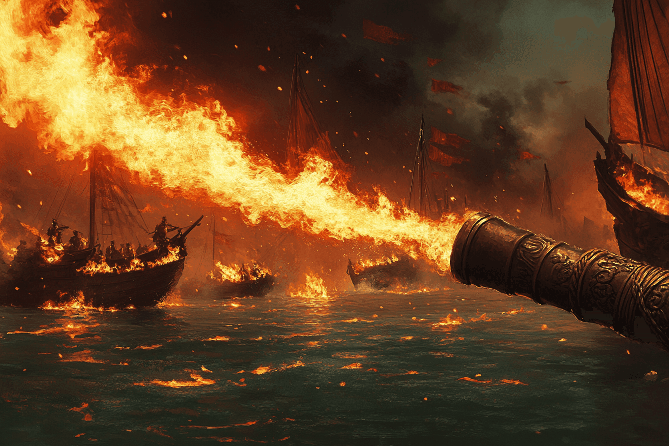 The First Use Of Gunpowder In Warfare